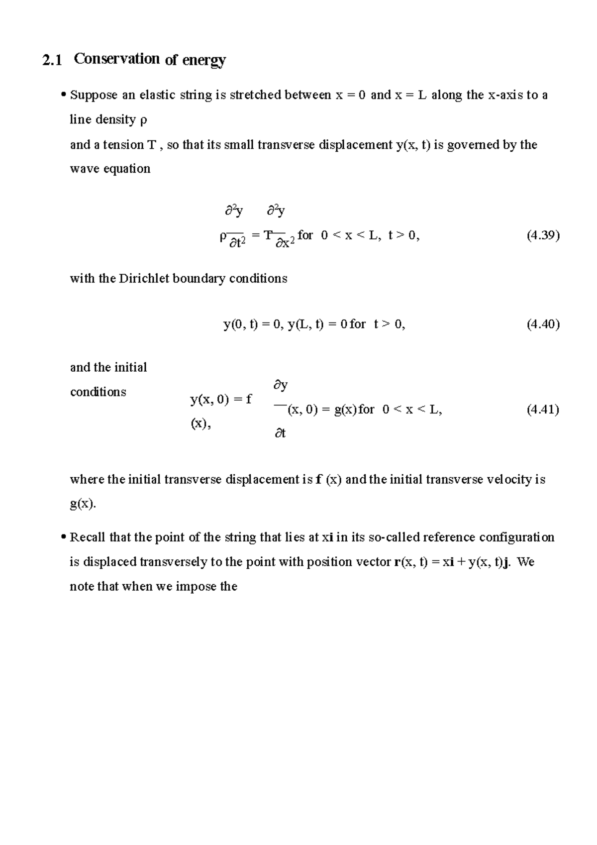 FS-PDE-22 - Conservation of energy - 2 Conservation of energy Suppose ...