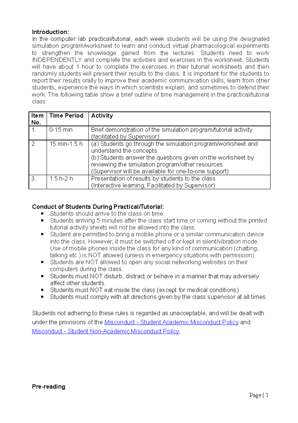 Week 1 Clinical Pharmacology (NATS2008 ) Tutorial Worksheet - Introduction: In the computer lab ...