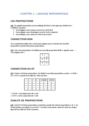 Matrice - Cours de maths mr le cor - Mathématiques - Studocu