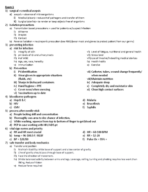 Vital Signs, Pain, Infection Control - NU 231 – Vital Signs, Pain ...