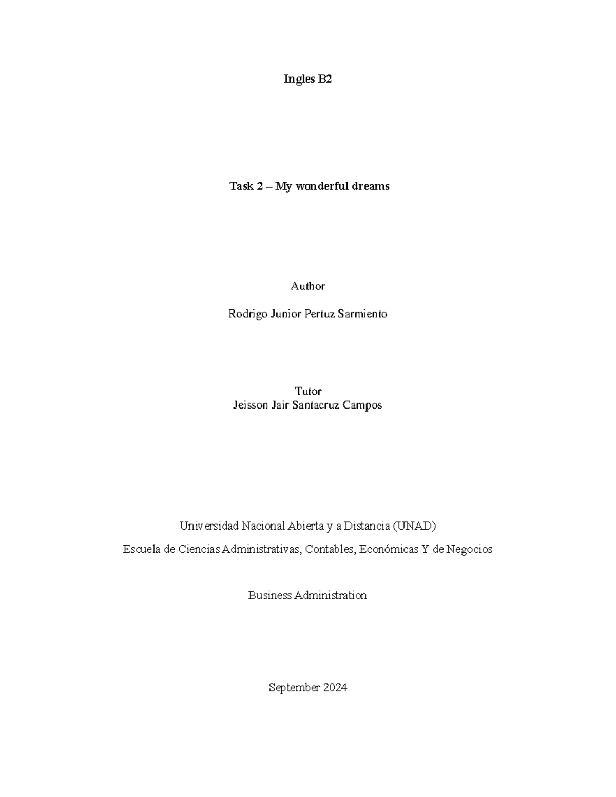 My wonderful dreams - futuro progresivo. continuo y be going to ...