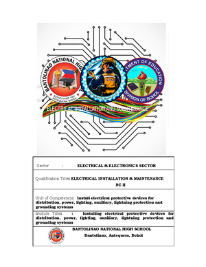 EIM 9 Quarter 2 Module 1 - electrical notes - EIM Quarter 2 – Module 1 ...