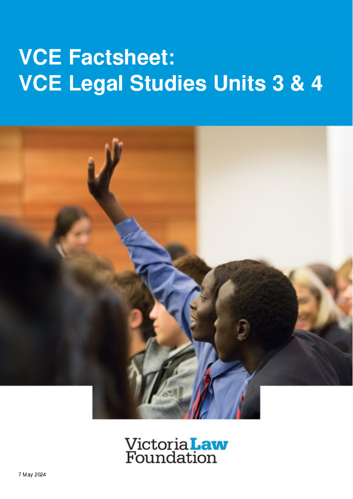 VCE Factsheet Legal Studies Study Tips - VCE Factsheet: VCE Legal ...