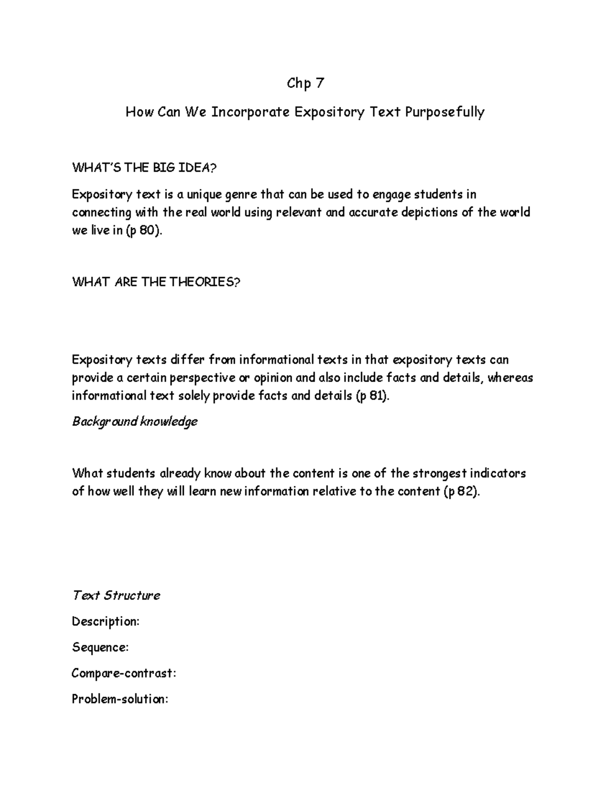 Chp 7 - Lap dap - Chp 7 How Can We Incorporate Expository Text ...