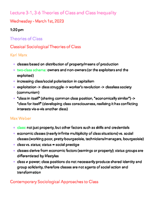 SOC 210 - Exam 1 Review - Contains the topics that will be included on ...