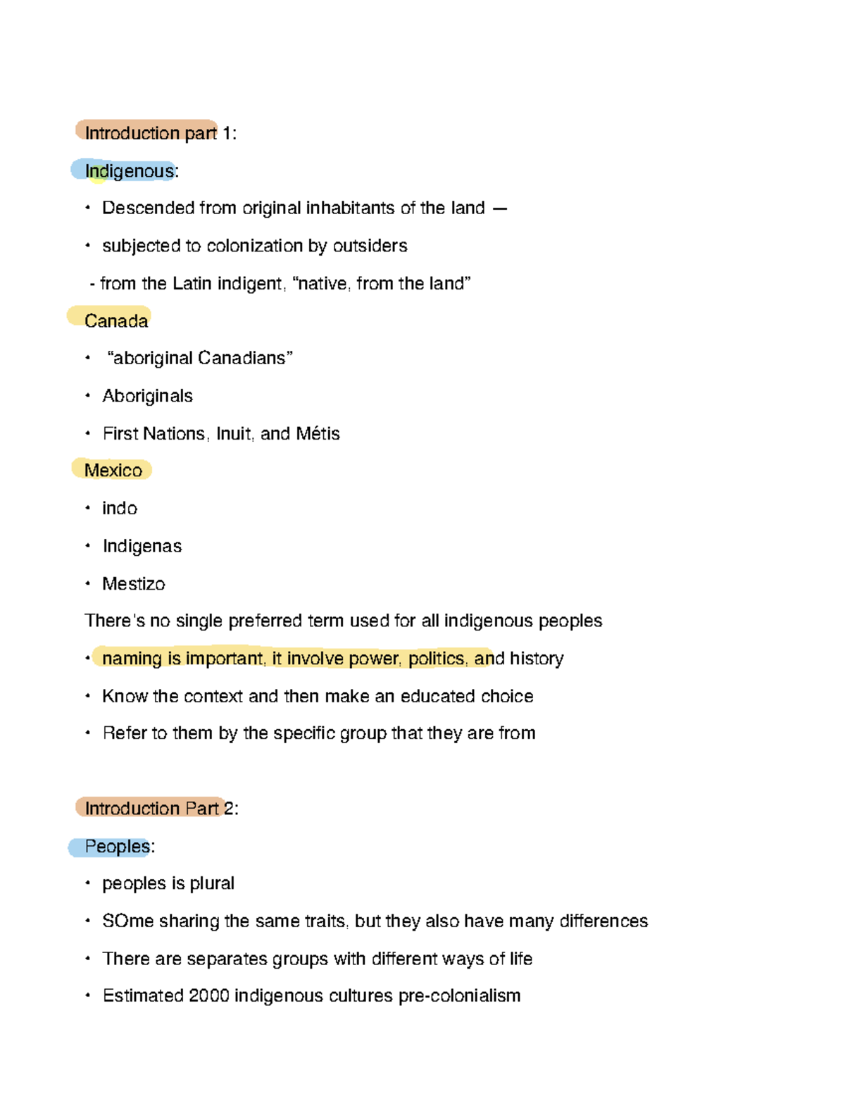 Indigenous Peoples of North America - Introduction part 1: Indigenous ...