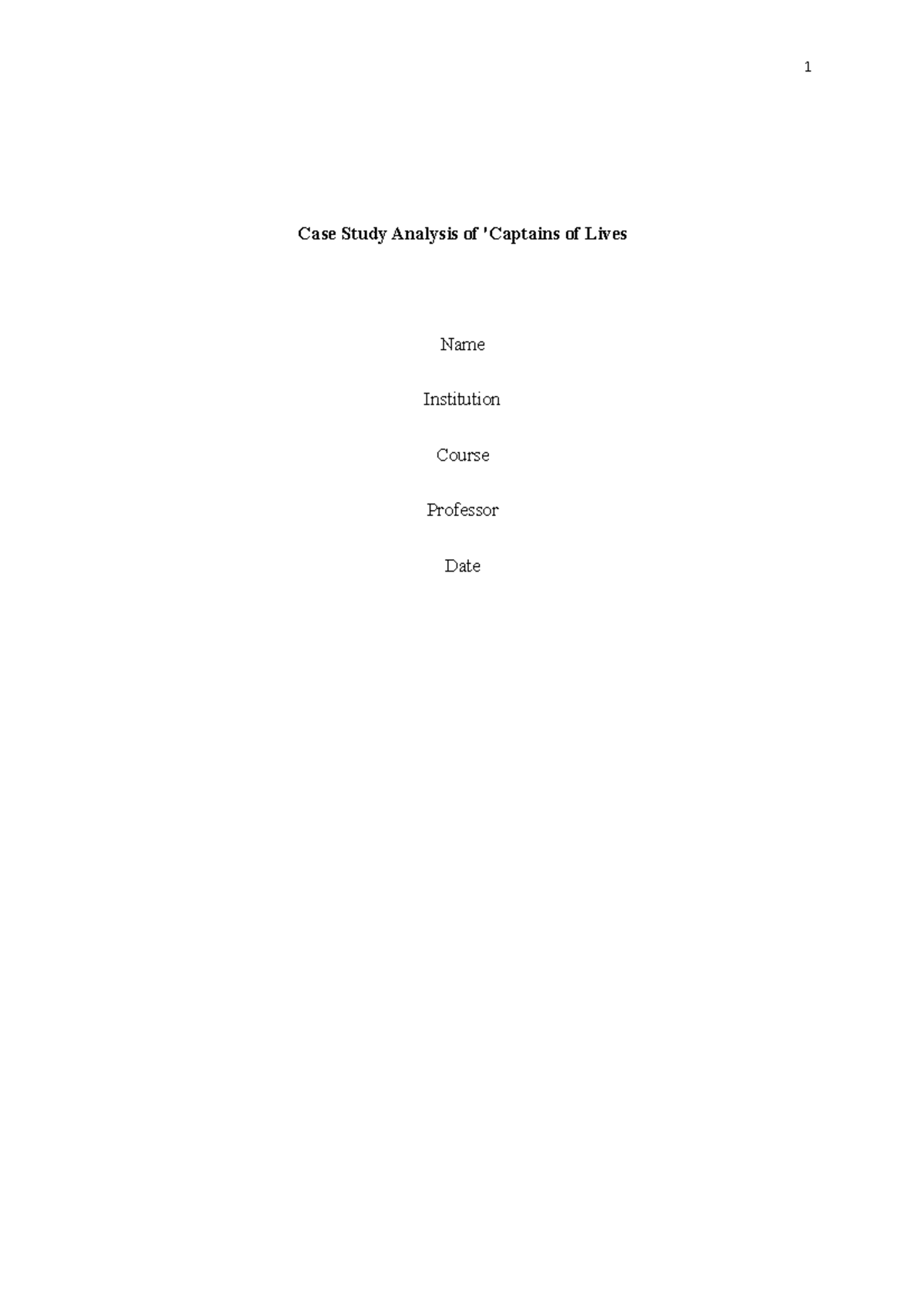 Case Study Analysis of - It is written by Thomas Hellwig and Manfred F ...