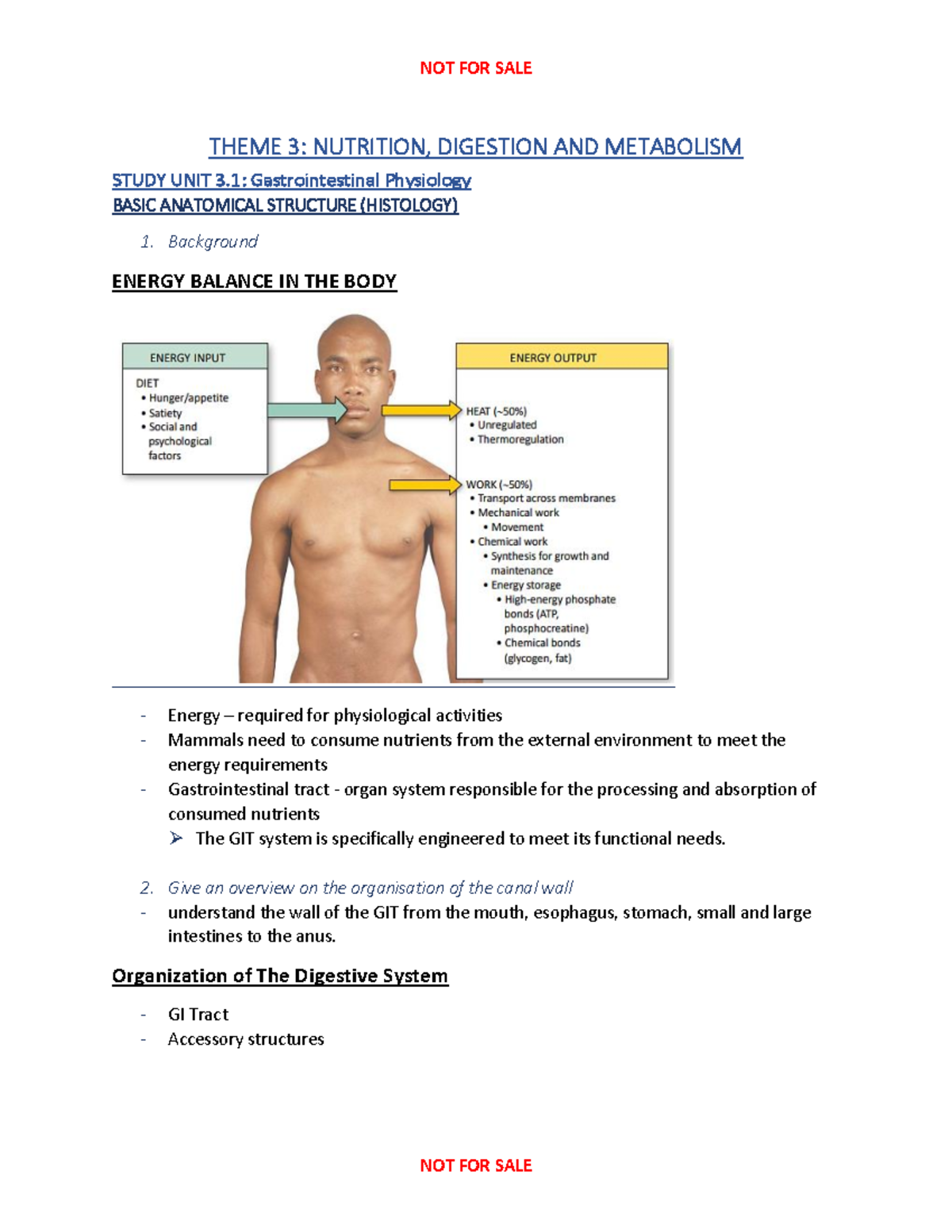 FLG222 ST2 - SEMESTER TEST2 - THEME 3 : NUTRITION, DIGESTION AND ...
