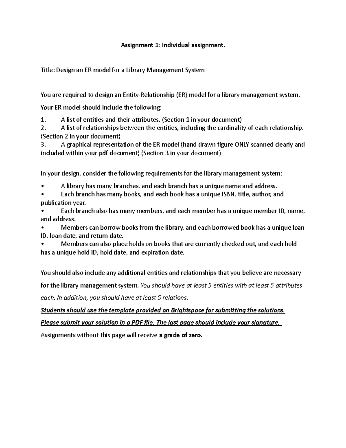 Assignment 1 - adad - Assignment 1: Individual assignment. Title ...