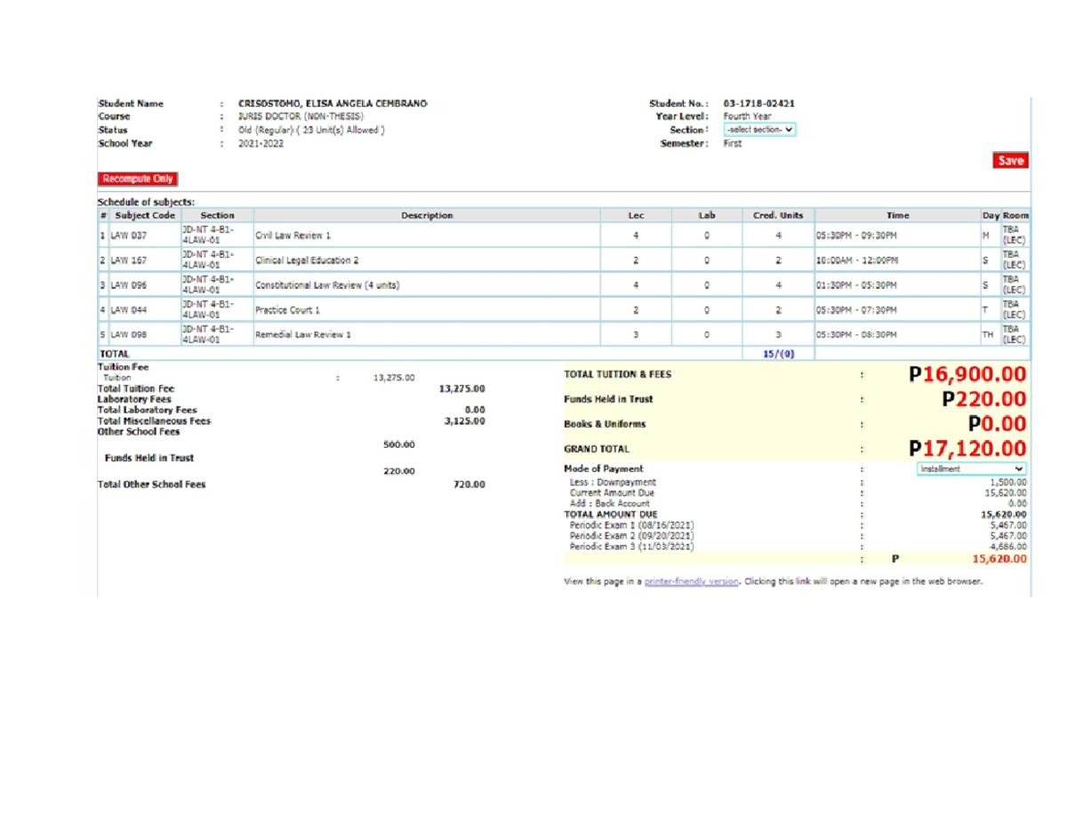 Assesstment - Lecture - Bachelors of Law - Studocu