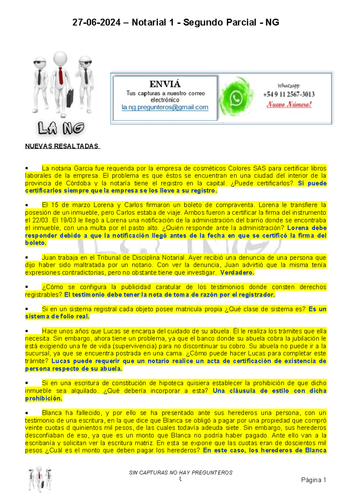 27-06-2024 - Notarial 1 - Segundo Parcial - NG - SIN CAPTURAS NO HAY PREGUNTEROS ξ NUEVAS ...