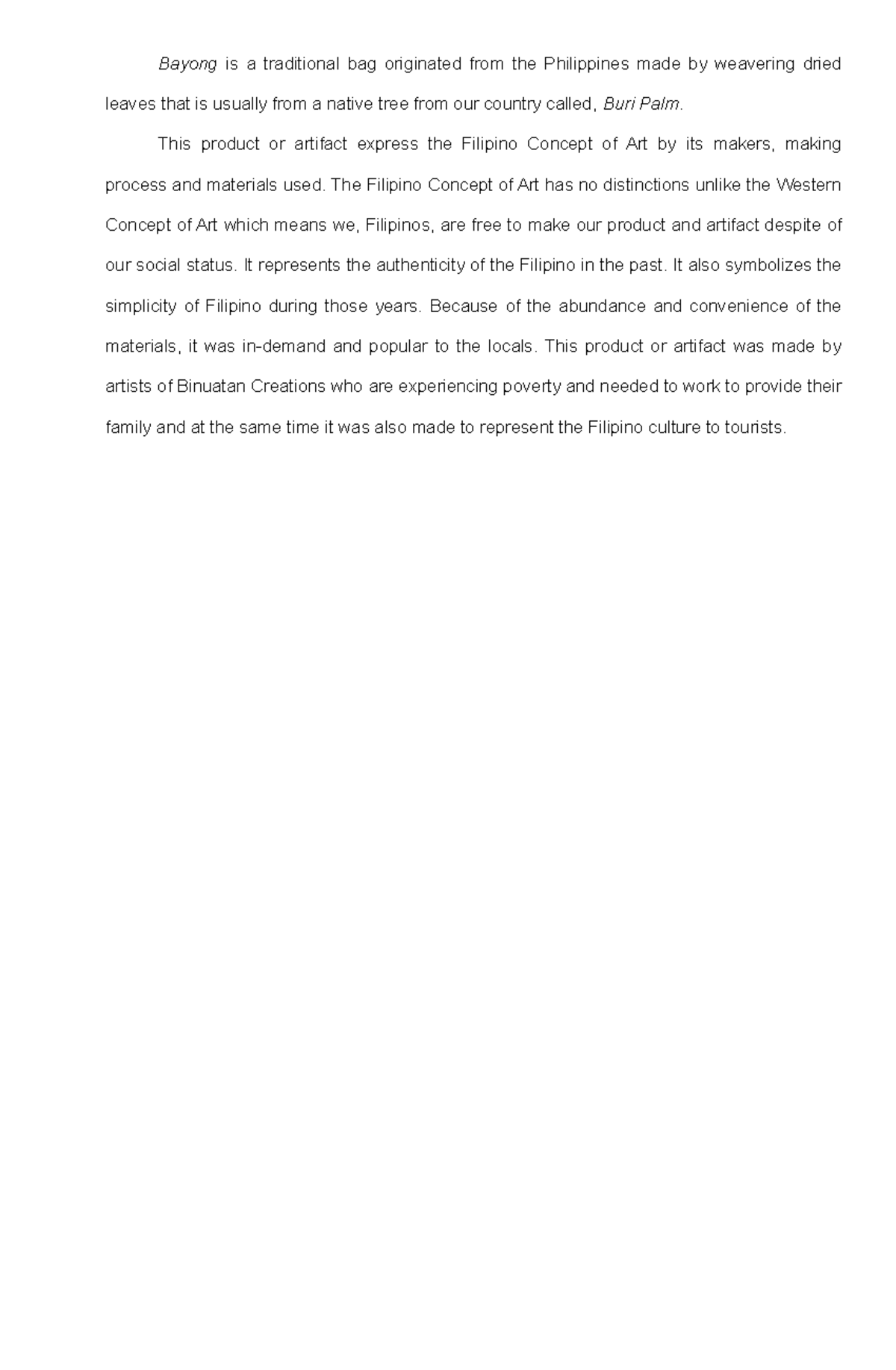 Bayong bag presentation - Bayong is a traditional bag originated from ...