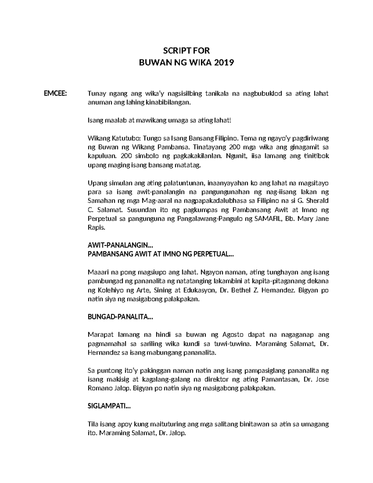 436065250 Script for Buwan Ng Wika - SCRIPT FOR BUWAN NG WIKA 2019 ...