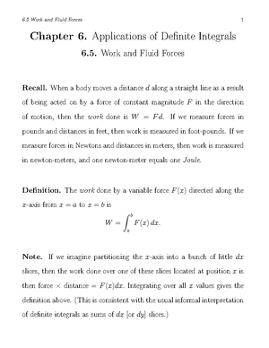 Moments and Centers of Mass - Chapter 6. Applications of Definite ...
