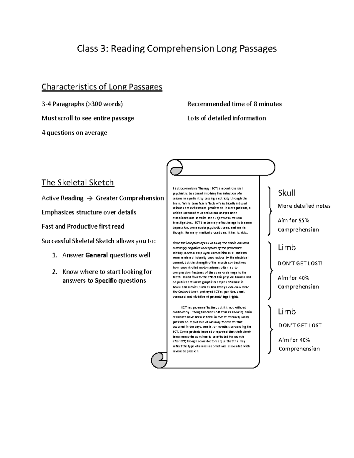 3 - course work for class - Class 3: Reading Comprehension Long ...