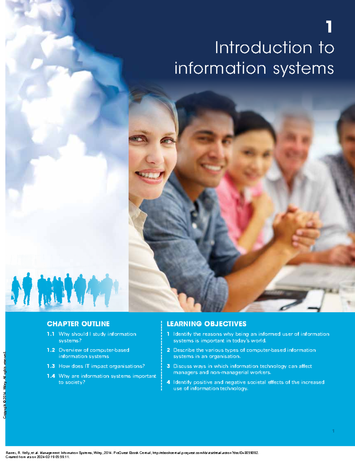 Management Information Systems - ( Chapter 1 Introduction to information systems) - 1 1 ...