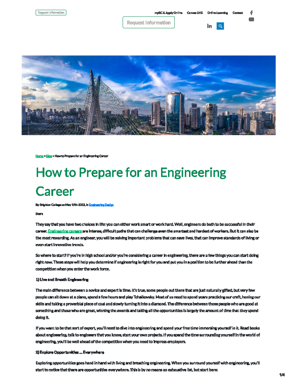 How to Prepare for an Engineering Career - BS Computer Engineering ...