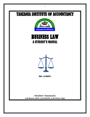 Business Accounting - DBA - Description of Module 1 Code: ACT Name ...