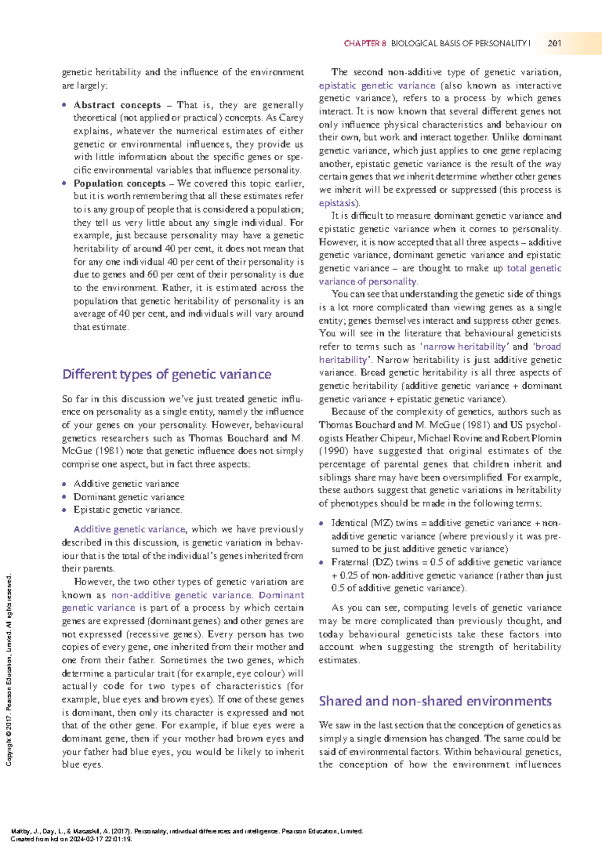 Personality, Individual Differences and Intelligen... - (PART 1 ...