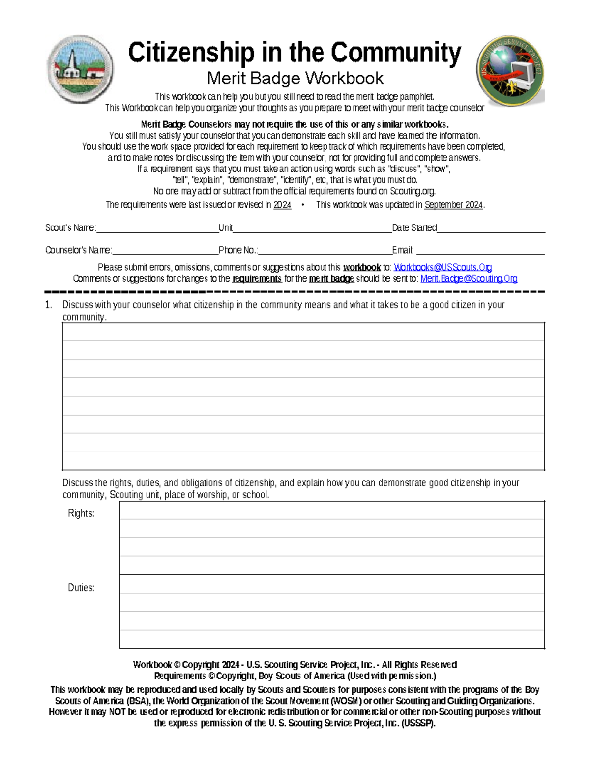 Citizenship-in-the-Community - Citizenship in the Community Merit Badge ...
