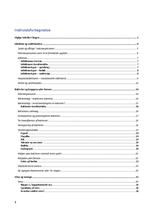 Forebyggelse af Infektionssygdomme, afbrydelse af smitteveje ...