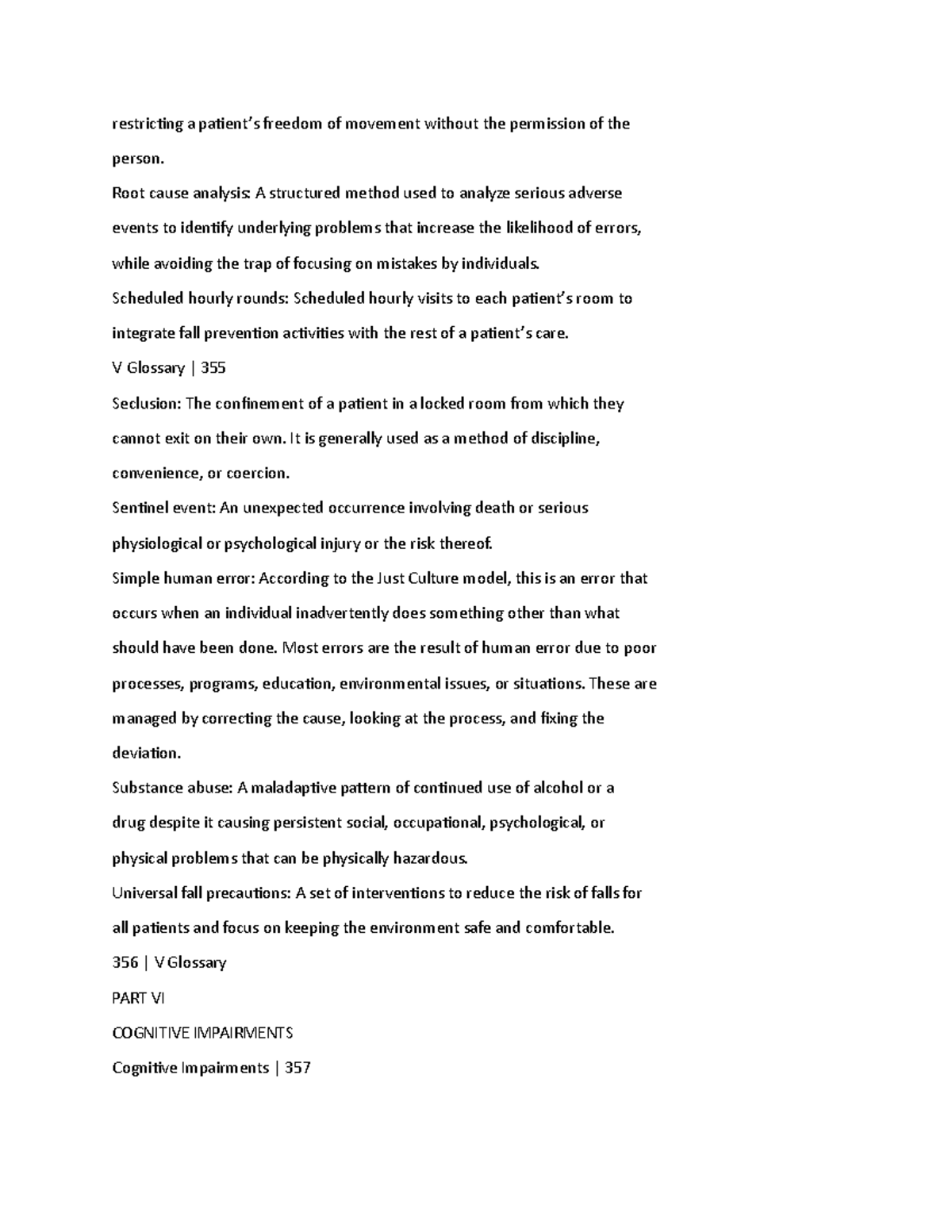 Nursing Fundamentals-93 - restricting a patient’s freedom of movement ...