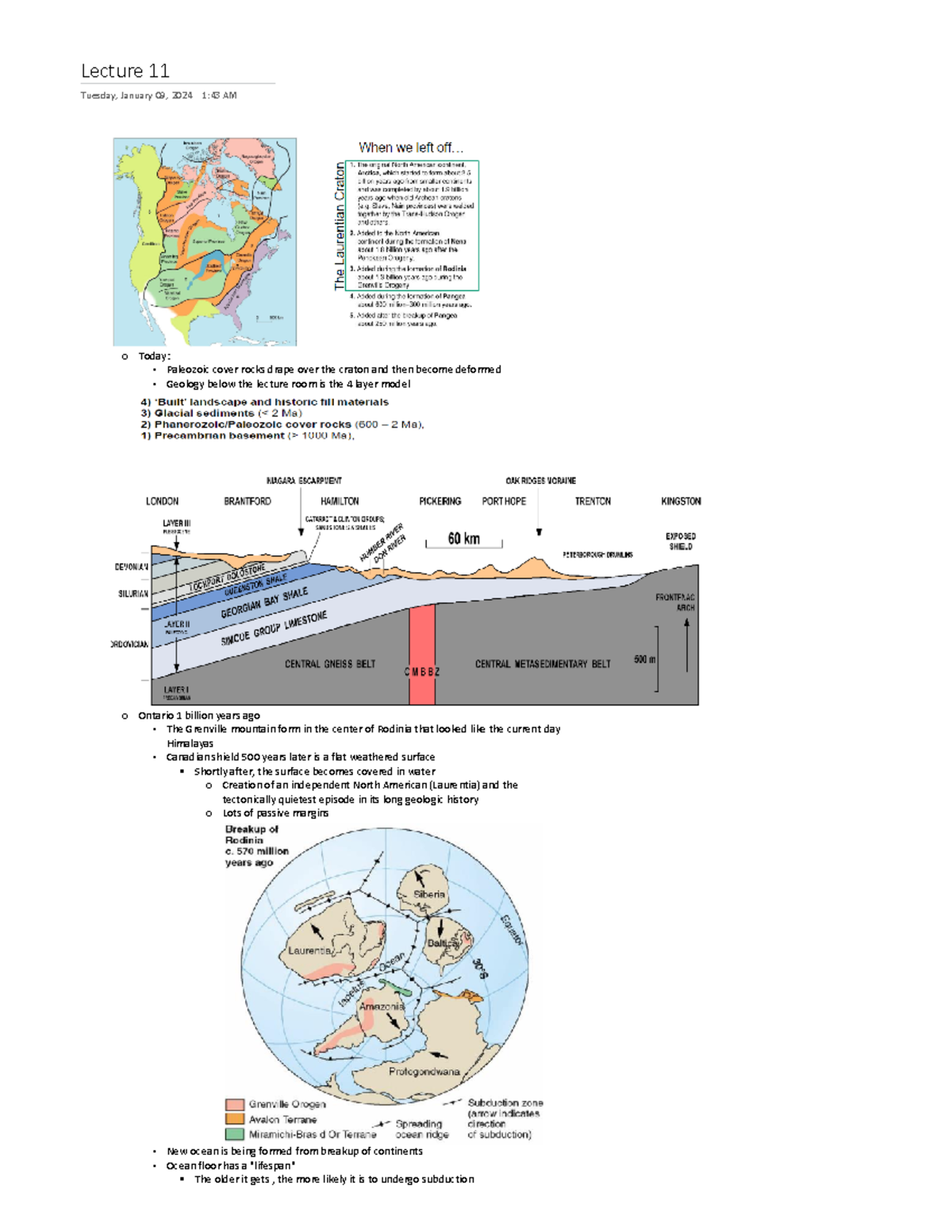 Planet Earth Notes - 11 - Lecture 11 Tuesday, January 09, 2024 1:43 AM ...