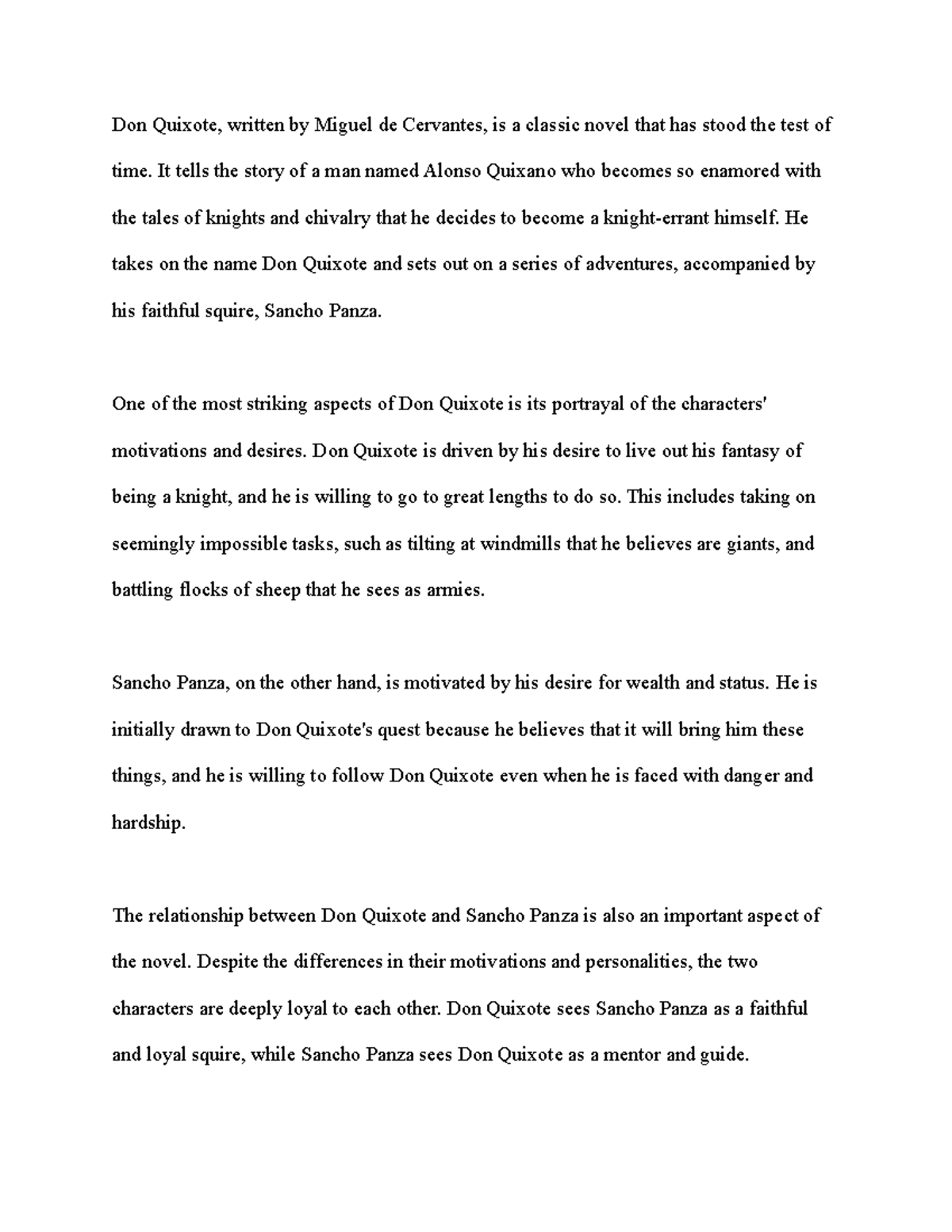 Don Quixote by Miguel de Cervantes - Don Quixote, written by Miguel de ...