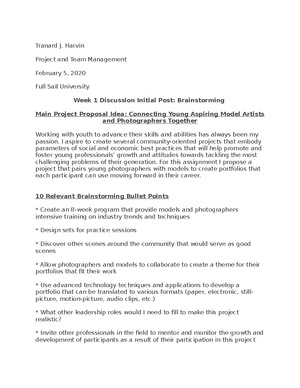 Week 4 Initial Discussion Post- Personality Assessments - Tranard J ...