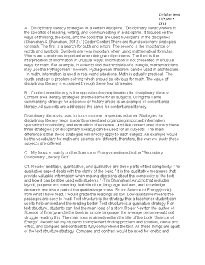 TASK 1 - Reading Comprehension - James Ojeda Jacqueline Comas December ...