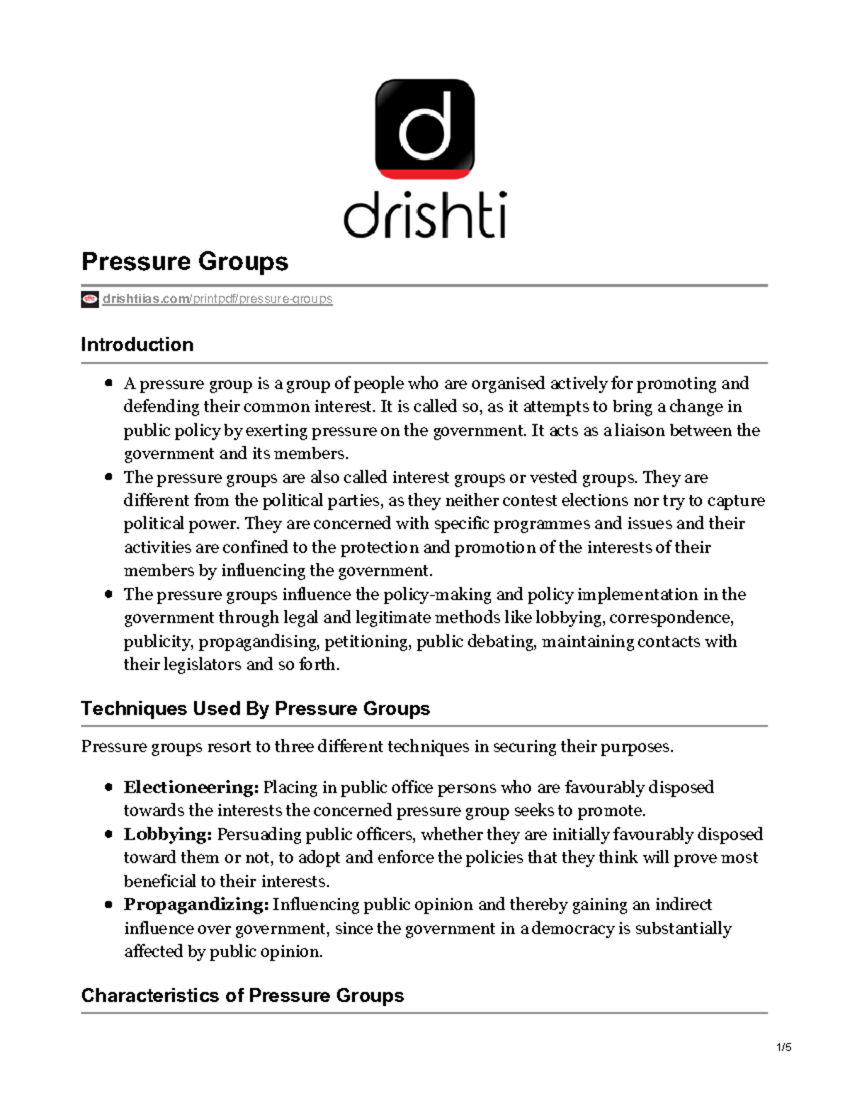 1605592142-pressure-groups - Pressure Groups drishtiias /printpdf ...