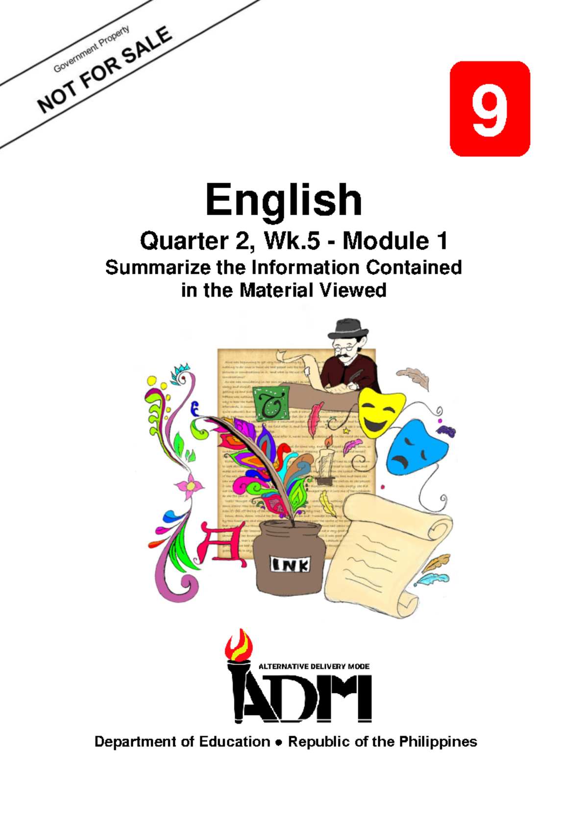 English 9 Q2 Mod1 Summarizethe Information Containedinthe Material ...