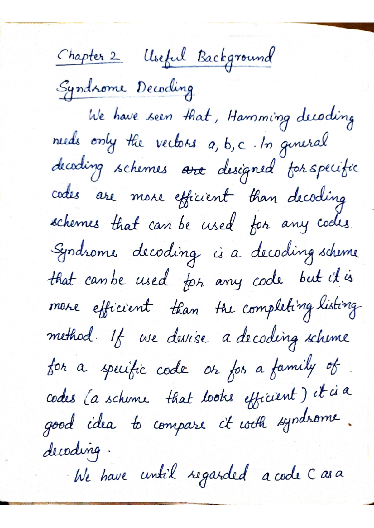 Coding theory 5 - It's a lecture note - M.Sc.Mathematics - Studocu
