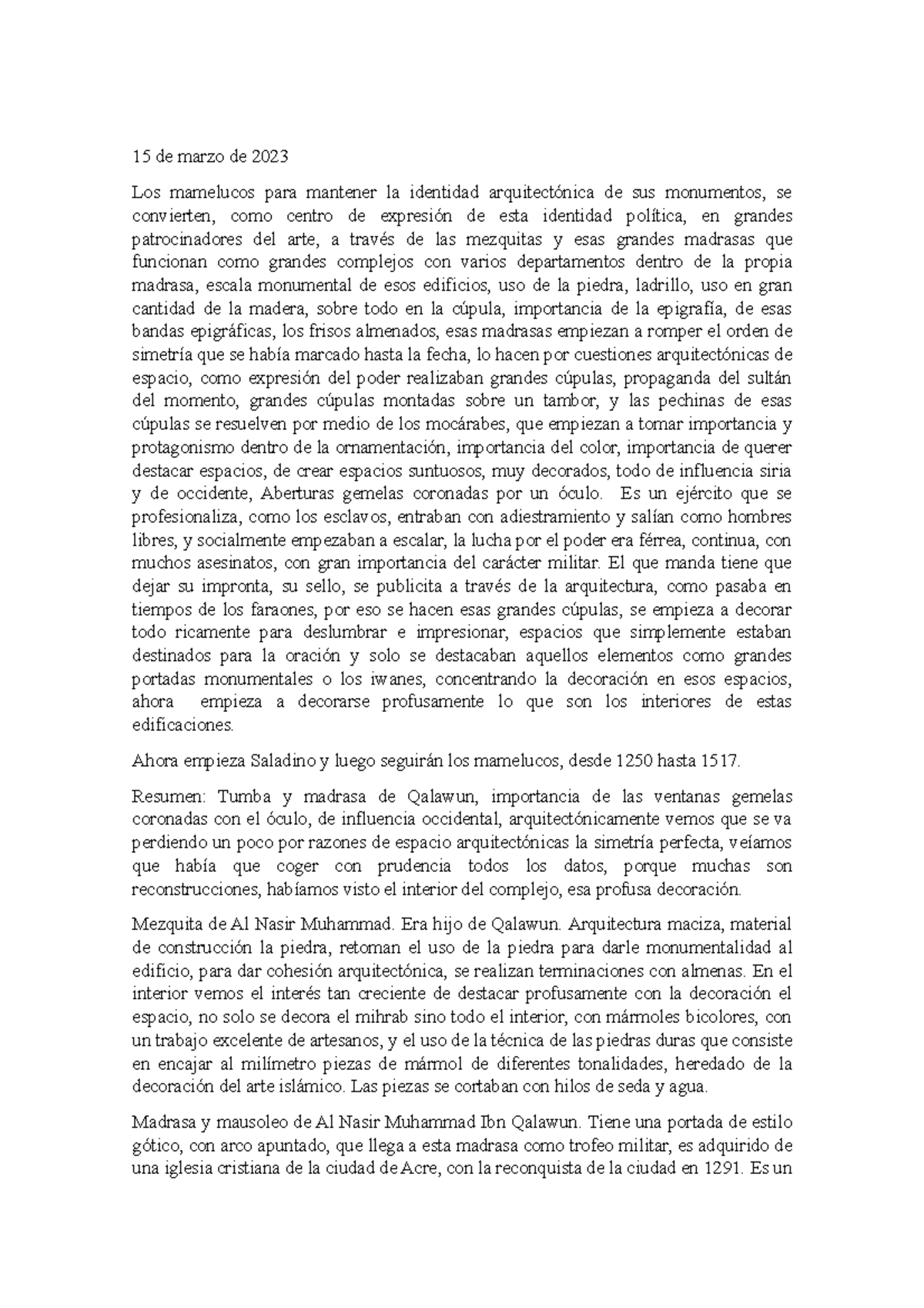 15 Marzo Mamelucos Tomados En Clase 15 De Marzo De 2023 Los Mamelucos Para Mantener La