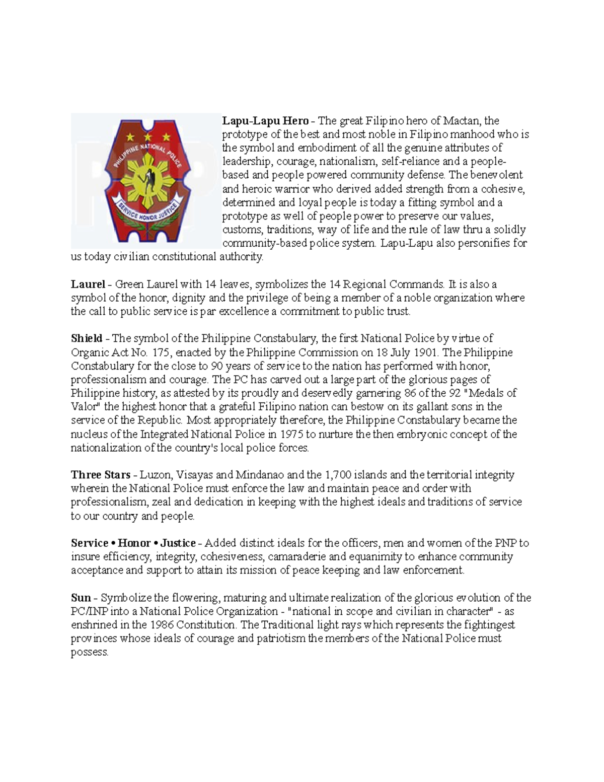 Pnp customs and tradition - Lapu-Lapu Hero - The great Filipino hero of ...