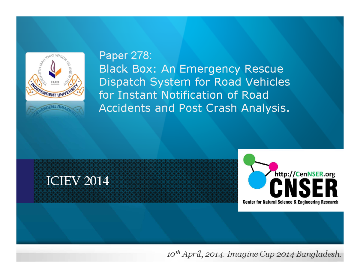 Scribfree - 10 th April, 2014. Imagine Cup 2014 Bangladesh. Paper 278 ...