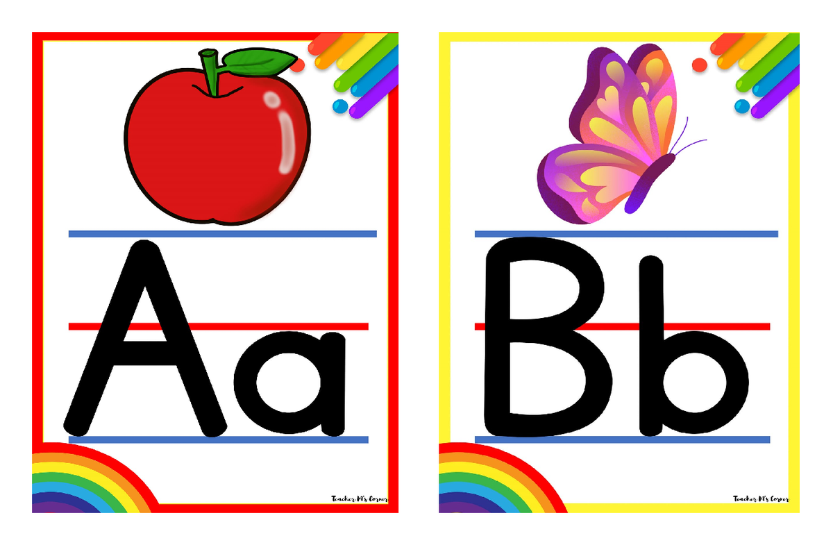 Alphabet - Files - M Aa Bb Teacher M's Corner Teacher M's Corner M Aa ...