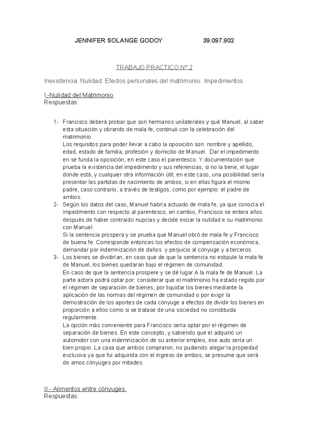 TP 2 familia - JENNIFER SOLANGE GODOY 39. TRABAJO PRACTICO N° 2 ...