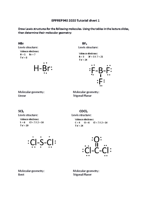 Epprep 940 2024 Tutorial sheet 1-answers - EPPREP940 - EPPREP940 2024 1 Tutorial sheet 1 Draw ...