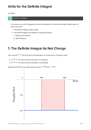 Calculus I unit-5-tutorials PDF7 - Evaluate. Simplify. Thus, which is the same as the result ...
