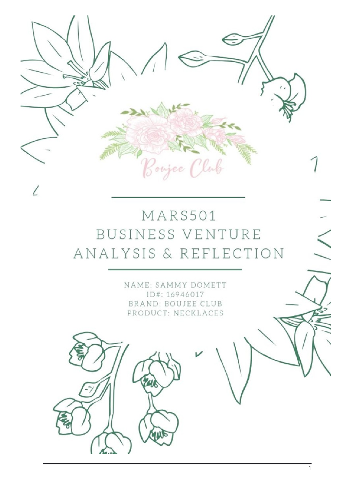 Reflection Marketing - Grade: A+ - Part 1: Analysis & Reflection - 1 ...