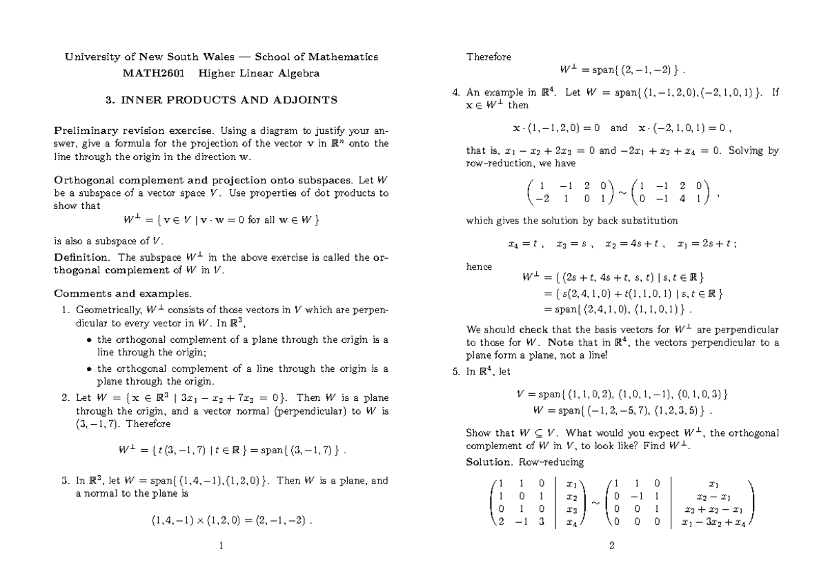 Chapter 3 - Lecture Notes - University of New South Wales — School of ...