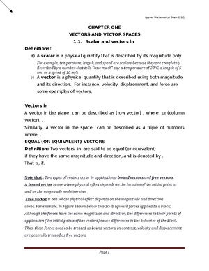 Applied Maths Final #1 - Applied Mathematics I - Studocu