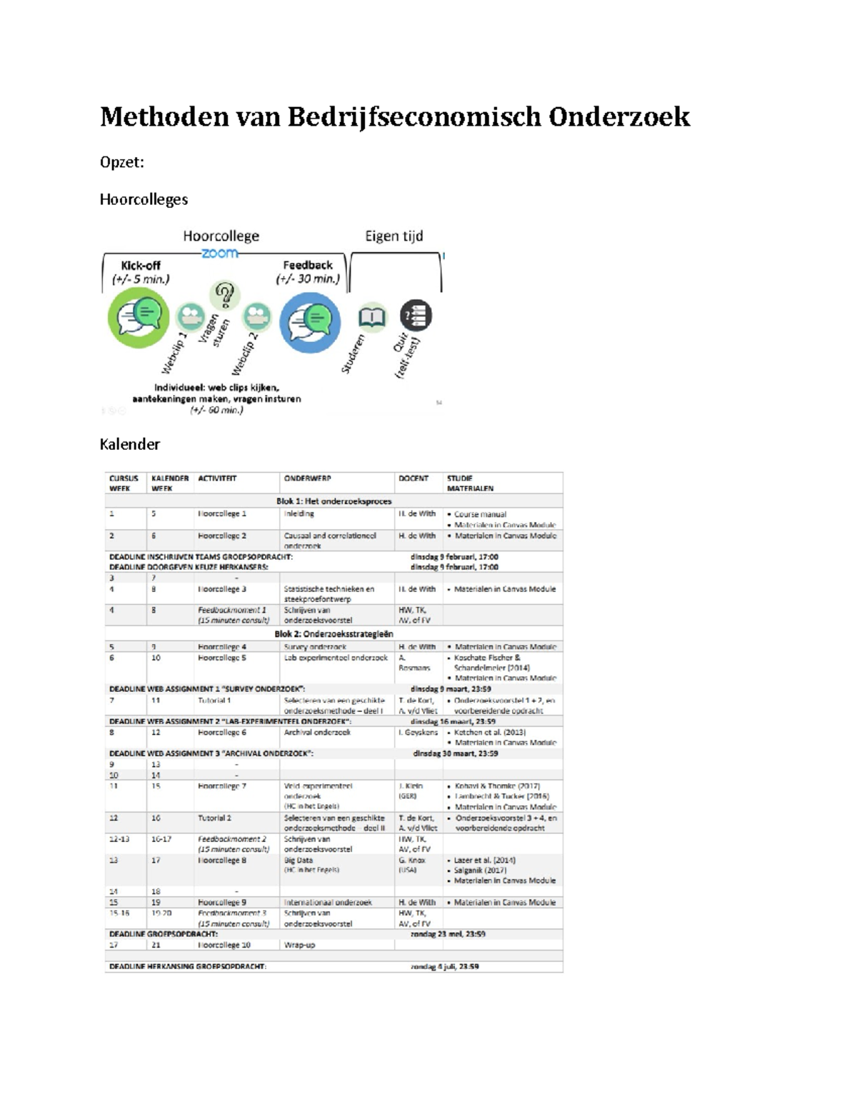 Methoden van Bedrijfseconomisch Onderzoek Midterm - Methoden van ...