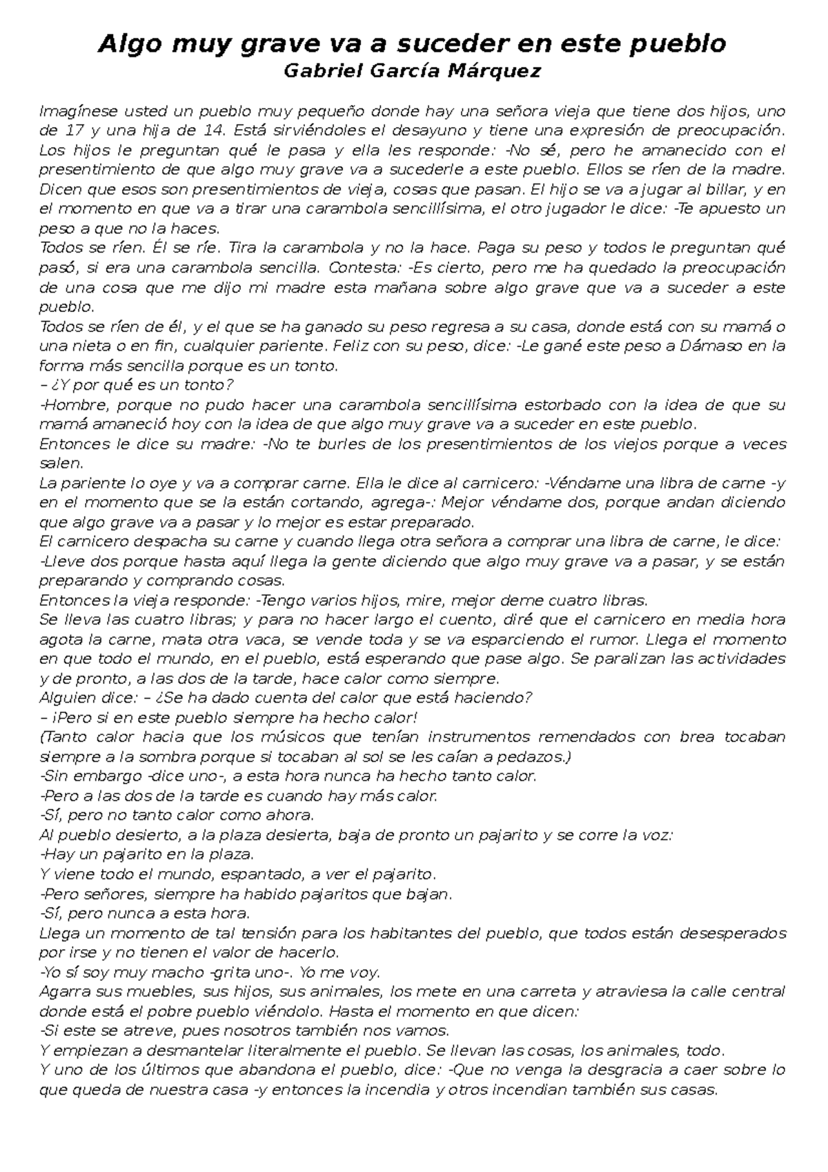 5to año - algo muy grave - CUENTO FANTASTICO - Algo muy grave va a ...