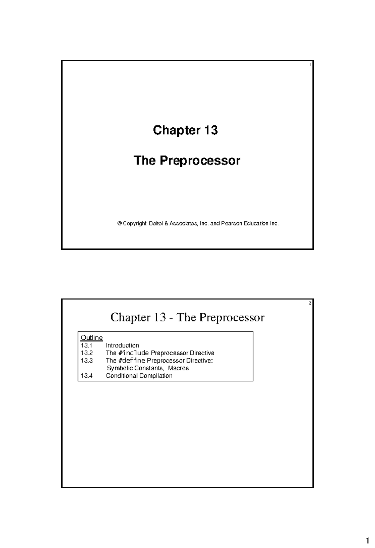 Chapter-13-14-Preprocessor Other - Chapter 13 The Preprocessor ...