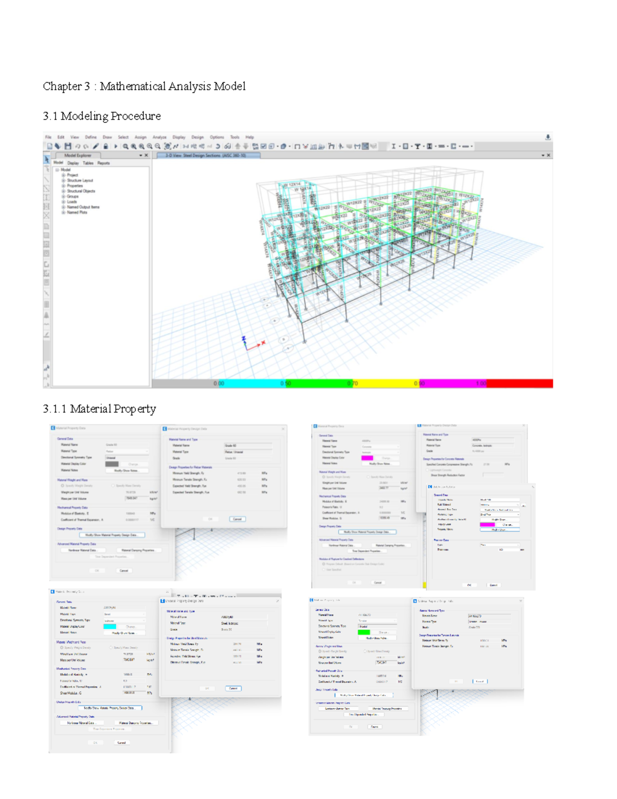 Final Project Steel Chapter 3 - Structural Steel Design - Chapter 3 : Mathematical Analysis ...
