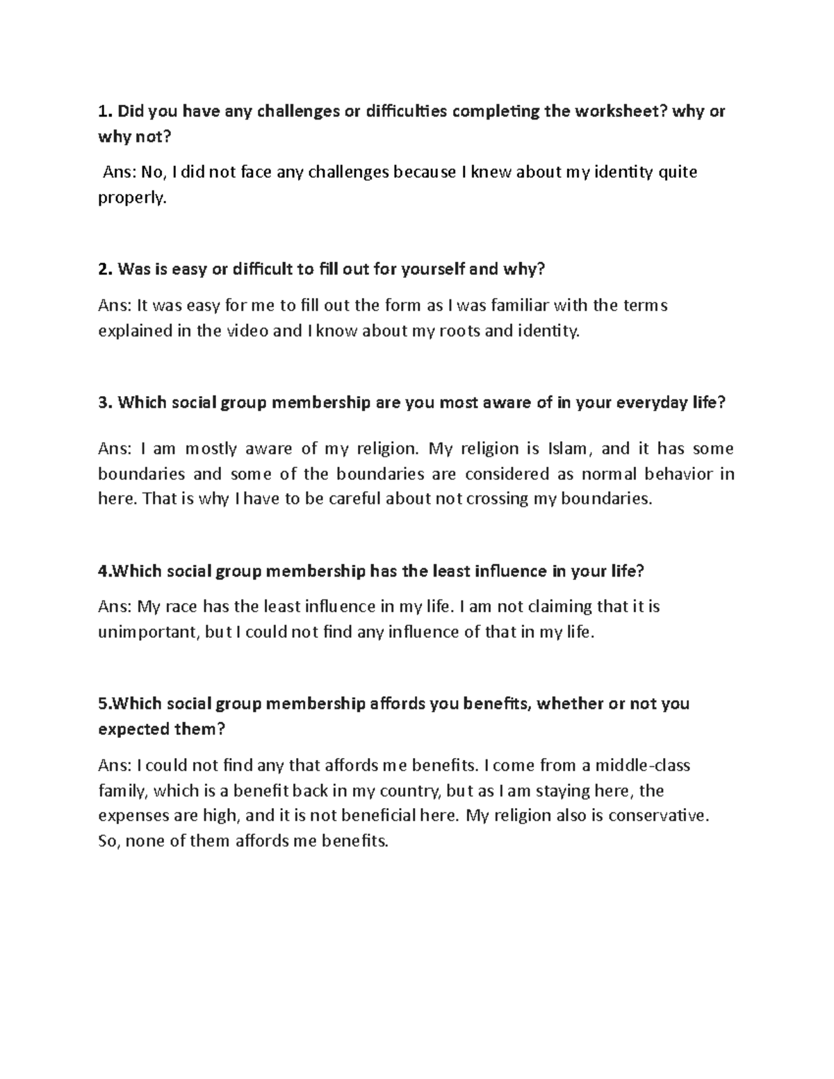 Document 25 - These are some answers of the questions - Did you have ...