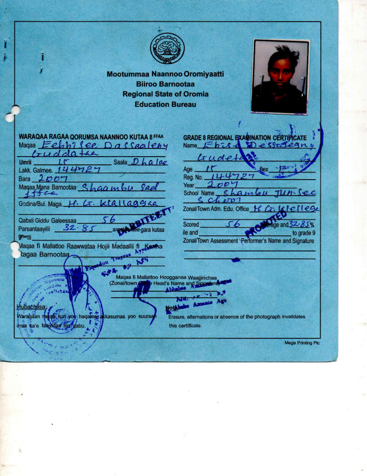 All Ebise Document-3-9 - Mootummaa Naannoo Oromiyaatti Biiroo Barnootaa ...