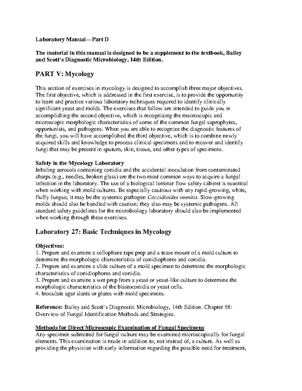 Laboratory Manual Part D - The material in this manual is designed to ...